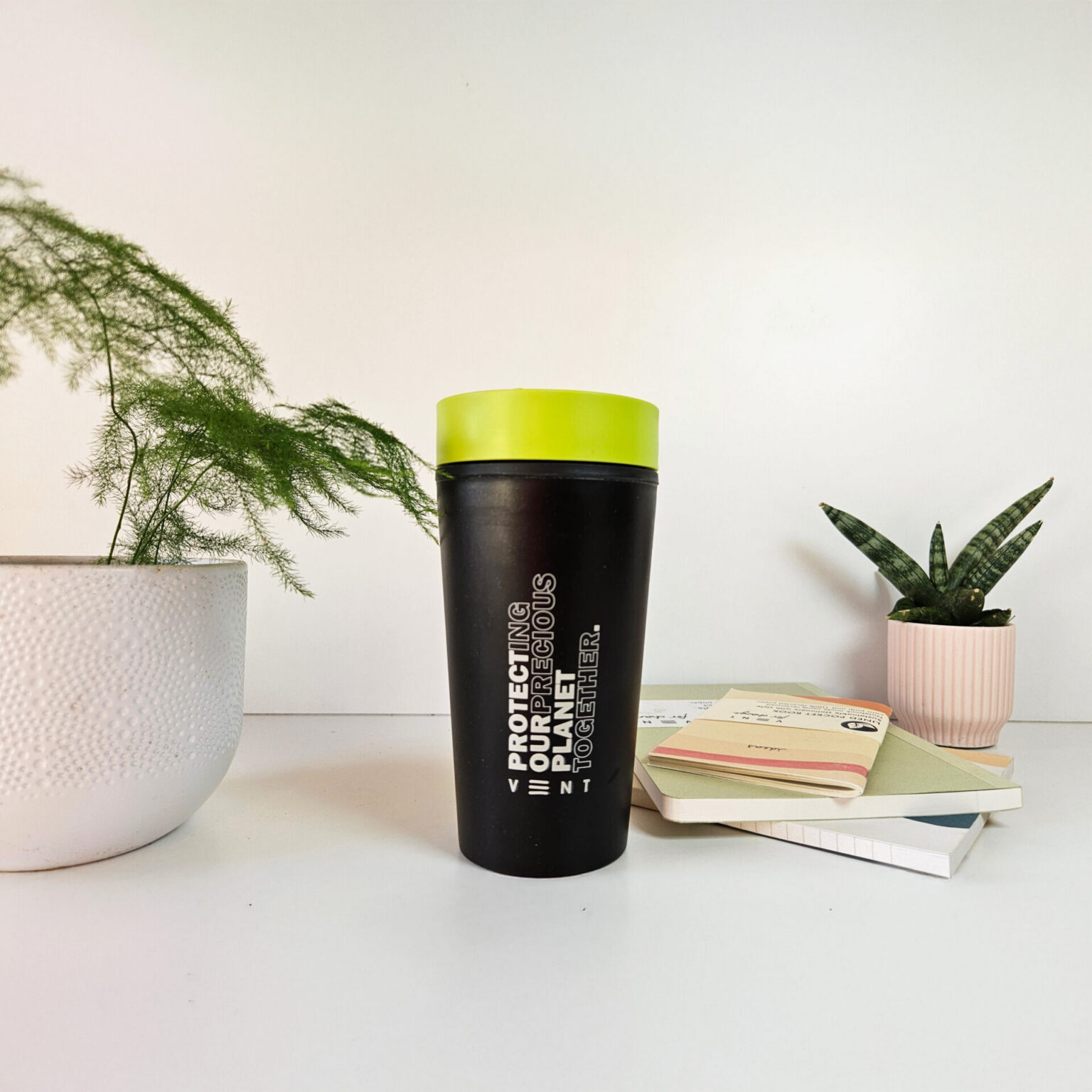 Reusable Travel Cup - Lime Green - Recycled Paper - VENT for Change ...