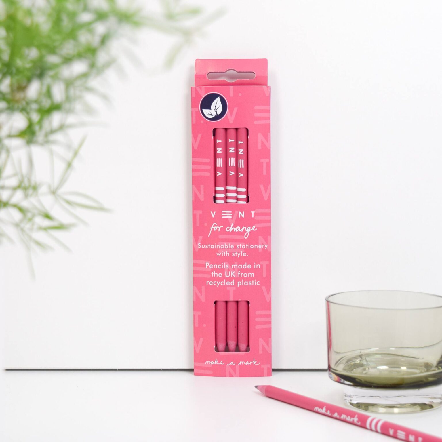 Recycled "Make a Mark" Pencils - Pink - VENT for Change VENT for Change