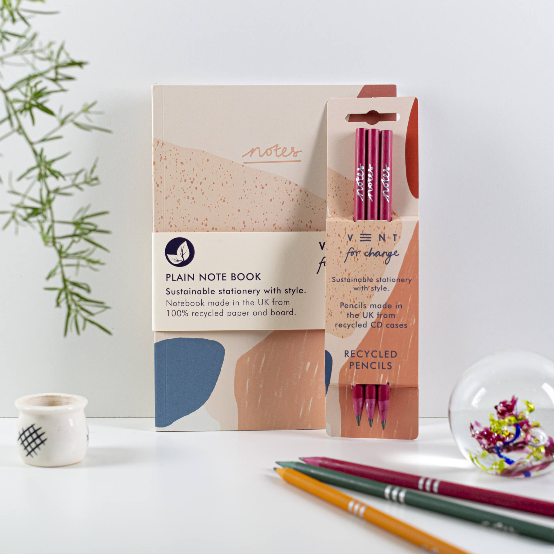 Notebook and Pencils Set - VENT for Change VENT for Change